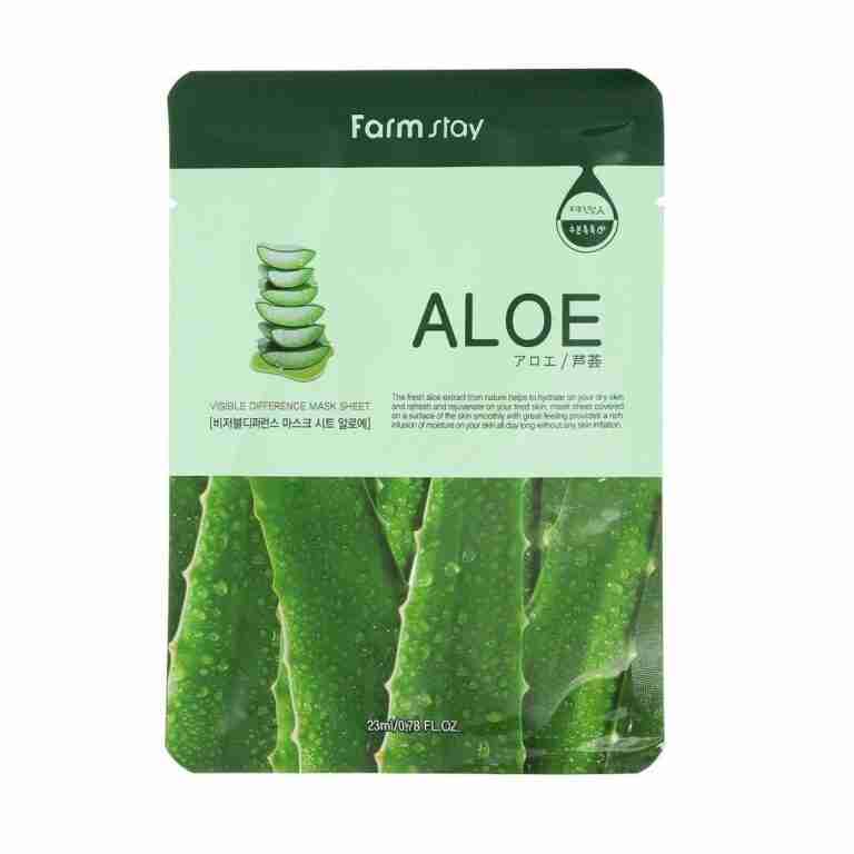 Farmstay Visible Difference Mask Sheet Aloe - Korean Skincare, K-Beauty ...