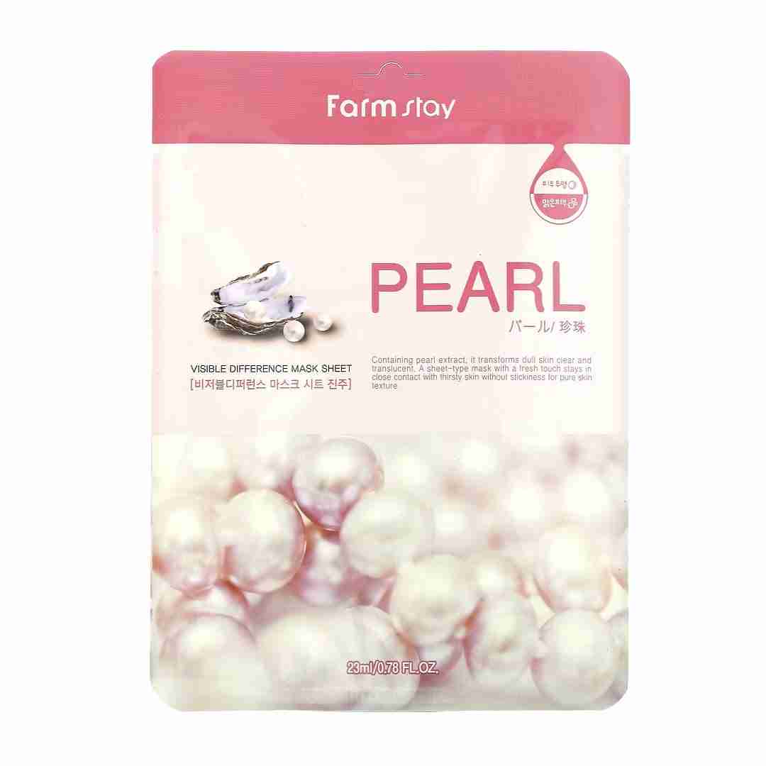 Farmstay Visible Difference Mask Sheet Pearl - Korean Skincare, K ...